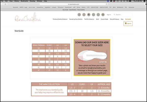 How To Choose The Correct Size When Shopping For Shoes Online Rana